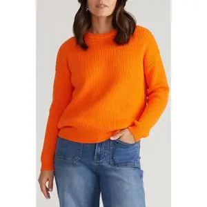 Universal Standard Universal Standard Bruno Stripe Rib Sweater Icelandic Poppy