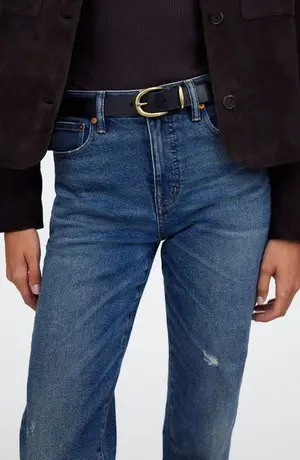 Madewell Classic Leather Belt - True Black
