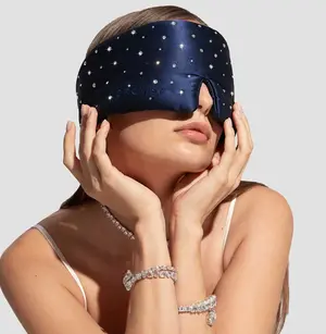 DROWSY SLEEP CO. Swarovski Silk Sleep Mask