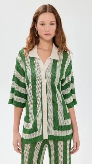 SEVEN WONDERS Ziggy Striped Knit Top