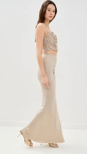 PatBO Dune Jersey Long Skirt