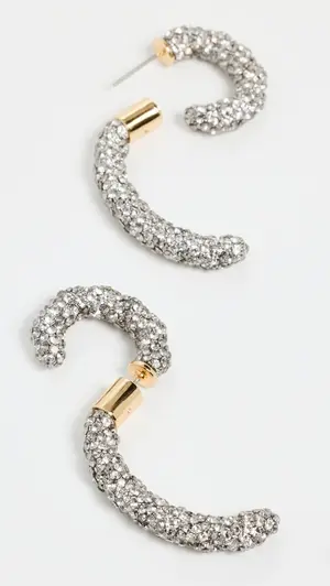 Demarson Luna Braided Pave Earrings