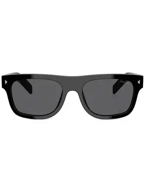 Prada Logo-plaque Sunglasses - Black