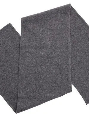 MAISON MARGIELA Signature Logo Scarf - Grey