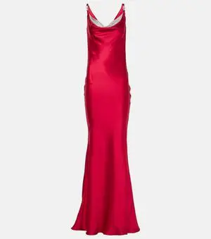 Versace Satin Gown - Red