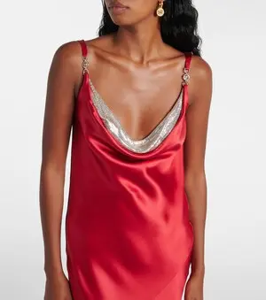 Versace Satin Gown - Red