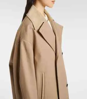 RÓHE Garden Suede-trimmed Coat