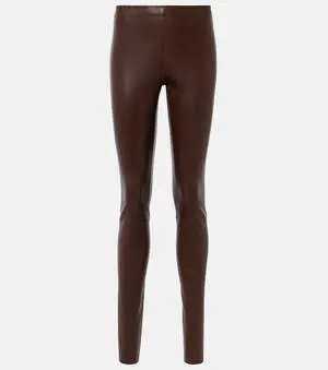 Stouls Carolyn Leather Pants - Brown