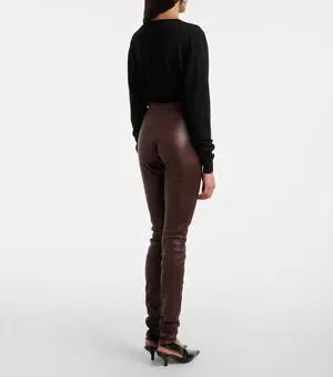 Stouls Carolyn Leather Pants - Brown