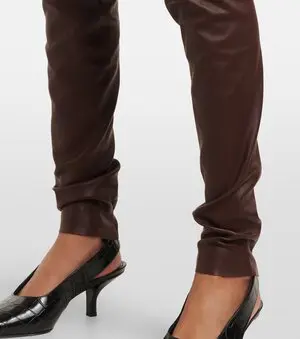 Stouls Carolyn Leather Pants - Brown