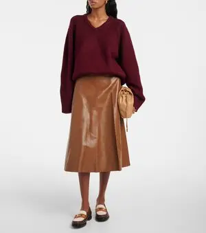 TOD'S Colorblocked Leather Penny Loafers