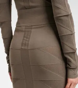 Rick Owens Jersey Pencil Skirt