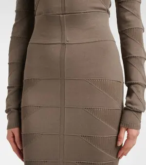 Rick Owens Jersey Pencil Skirt
