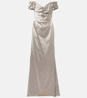VIVIENNE WESTWOOD Nova Cora Draped Gown - Silver