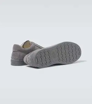 TOD'S Suede Lace-up Sneakers - Grey