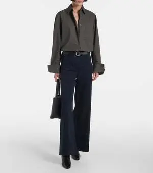 NILI LOTAN Megan Wide-leg Pants - Blue