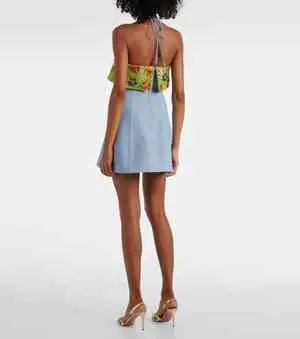 ALEMAIS Almais Yasmine Embellished Minidress - Blue | Editorialist