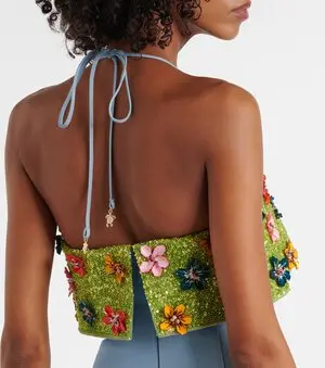 ALEMAIS Yasmine Embellished Minidress