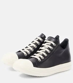 Rick Owens Low Leather Sneakers