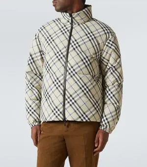 Burberry Check Reversible Down Jacket - Beige