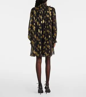 Chloé Ruffled Silk-blend Minidress