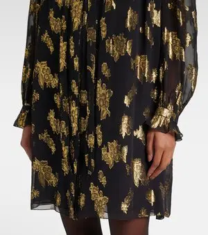 Chloé Ruffled Silk-blend Minidress