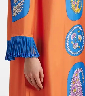 ALEMAIS Luis Silk Midi Dress