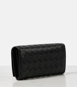 Bottega Veneta Intrecciato Large Leather Wallet