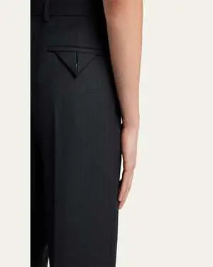 Bottega Veneta Subtle Stripe Pleated Pants