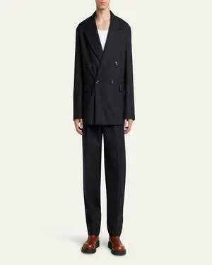 Bottega Veneta Subtle Stripe Pleated Pants