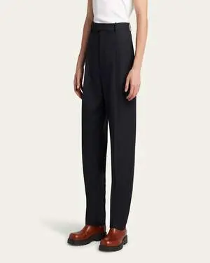 Bottega Veneta Subtle Stripe Pleated Pants