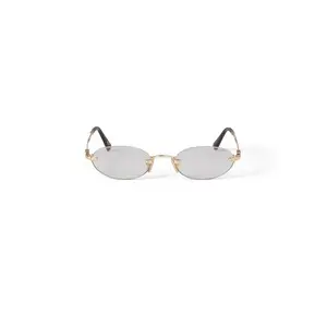 Miu Miu Oval Sunglasses - Blue-ray Transparent Lenses