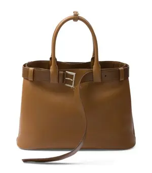Prada Leather Buckle Tote