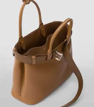 Prada Leather Buckle Tote