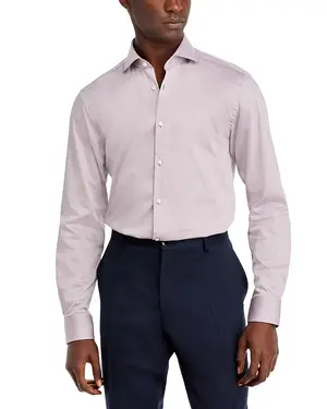 Hugo Kason Slim Fit Dress Shirt - Dark Pink