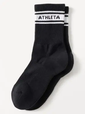 Athleta Everyday Crew Socks - Black