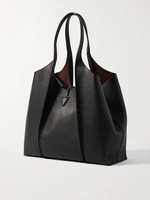 TOD'S Large Textured-leather Shoulder Bag