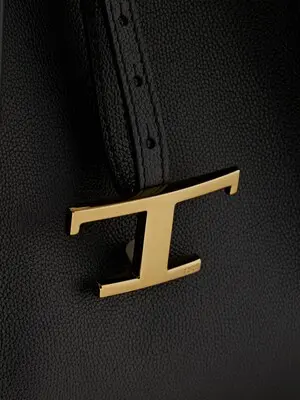 TOD'S Large Textured-leather Shoulder Bag