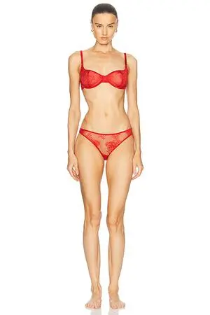 FLEUR DU MAL Bouquet Lace Cheeky Underwear