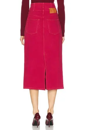 FRAME X Carolina Herrera Corset Midi Skirt