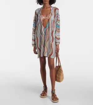 Missoni Printed Lame Beach Cover-up