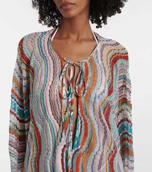 Missoni Printed Lame Beach Cover-up