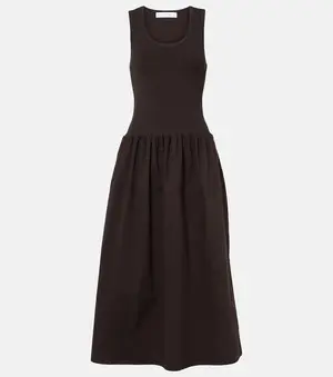 Proenza Schouler White Label Malia Midi Dress - Brown