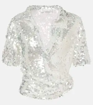 Christopher Esber Sequined Polo Shirt