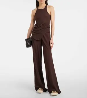 Rick Owens Ribbed-knit Tank Top - Brown
