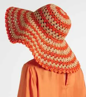 ALEMAIS Flame Raffia Sun Hat