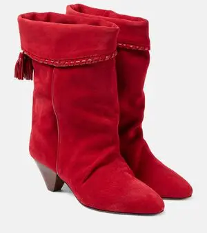 Isabel Marant Dalby Suede Cowboy Boots