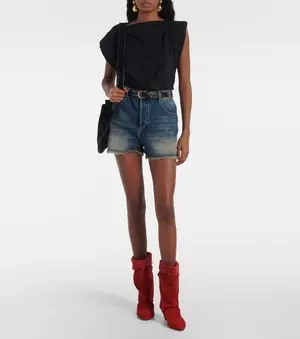 Isabel Marant Dalby Suede Cowboy Boots