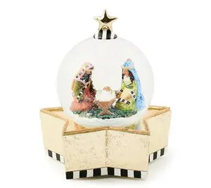 MACKENZIE-CHILDS Nativity Snow Globe