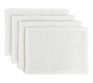 OVERANDBACK Over&back Set Of 4 Washed 100%-linen Woven Plac Emats - One-color